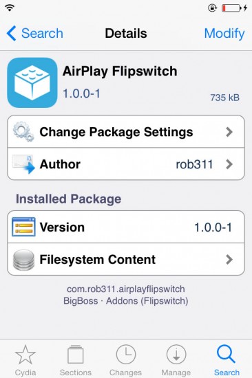AirPlay Flipswitch – サクッとAirPlayメニューを呼び出せるFlipswitchトグル [JBApp] | Tools 4 Hack