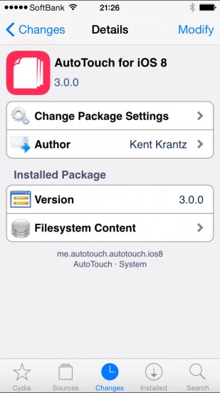 iOS 8に対応した自動操作「AutoTouch for iOS 8」がリリース [JBApp] | Tools 4 Hack
