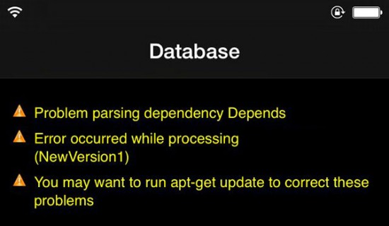 Cydia リポジトリ更新時に「problem Parsing Dependency Depends」エラーが発生中 Tools 4 Hack 