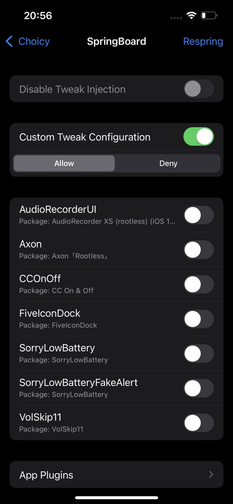 Choicy – 脱獄アプリの適用範囲などを設定可能に、アプリごとの無効化設定なども [JBApp] | Tools 4 Hack