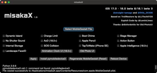 カスタマイズツール「misakaX v1.5」へアップデート、いくつかの問題修正＆カスタマイズ項目の追加 | Tools 4 Hack