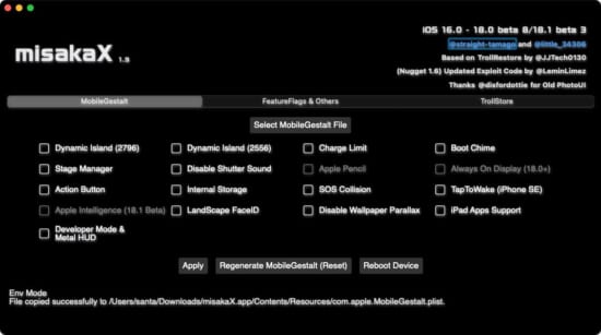 カスタマイズツール「misakaX v1.9」へアップデート、Intel搭載Macでの動作を修正 | Tools 4 Hack