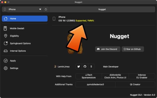 iOS 17.0〜18.x対応カスタマイズツール「Nugget」、iOS 18.1でもカメラシャッター音の無音化など一部可能に！ | Tools 4 Hack